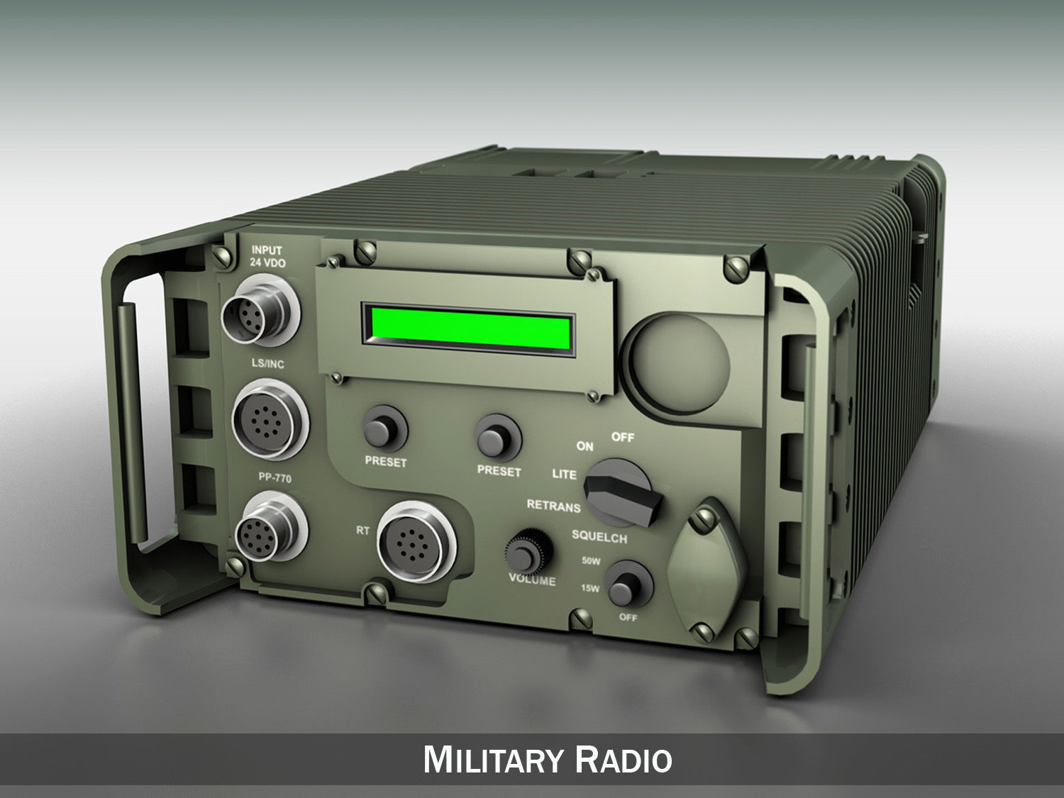 UHF Military data radio 3D model | CGTrader