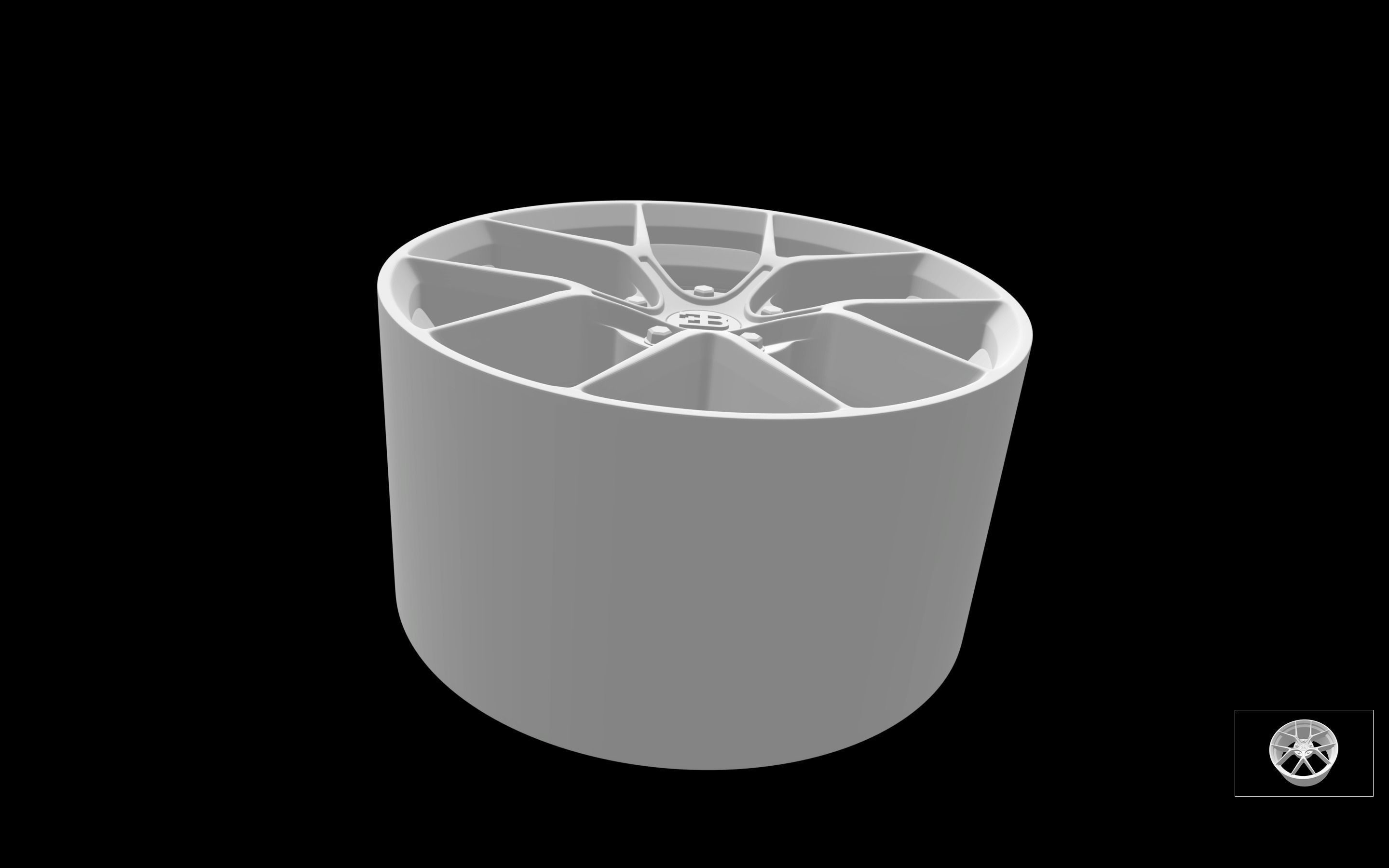 Bugatti Veyron oem scalable and printable rims 3D model 3D printable ...