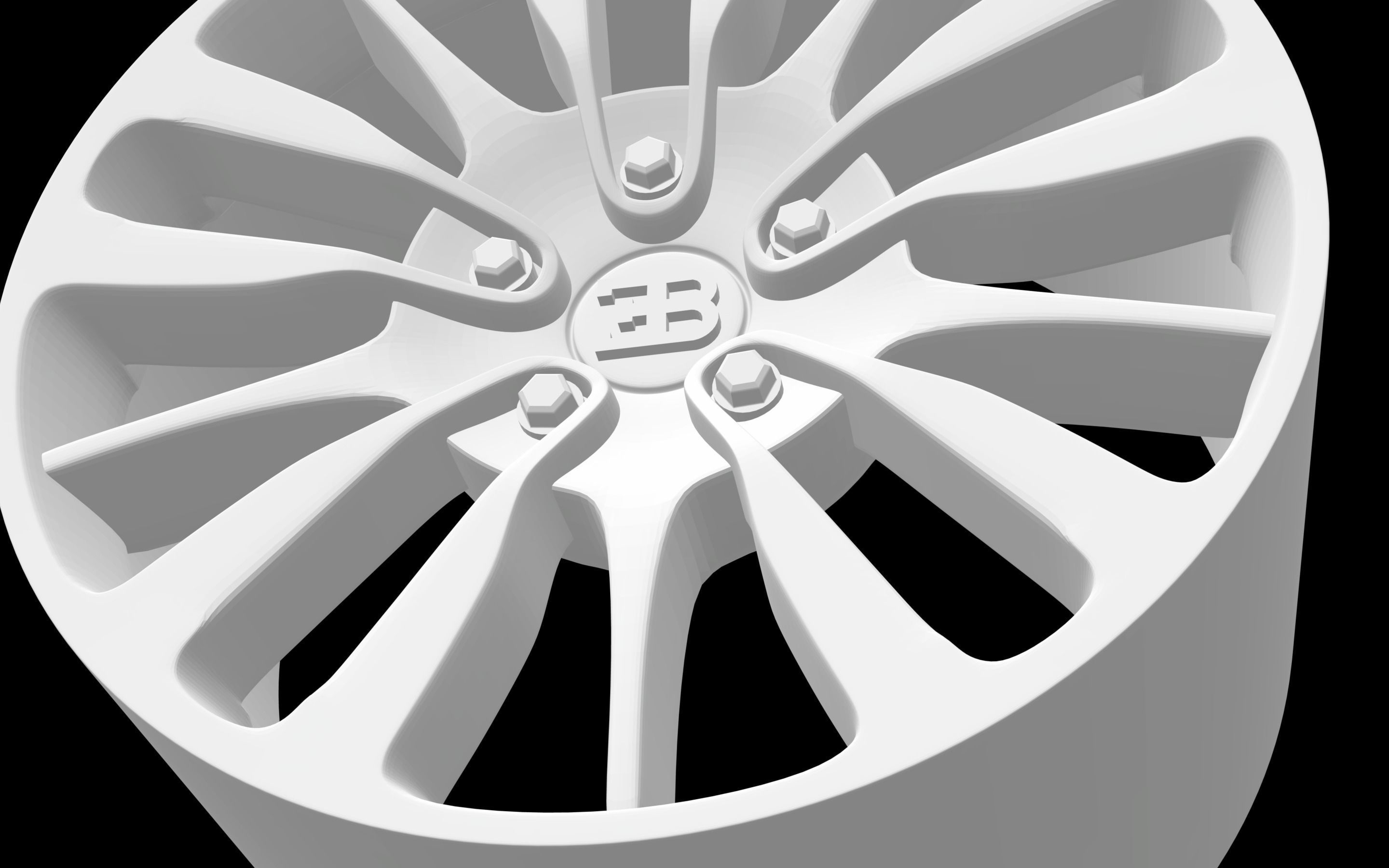 Bugatti Chiron OEM scalable and printable rims 3D model 3D printable ...