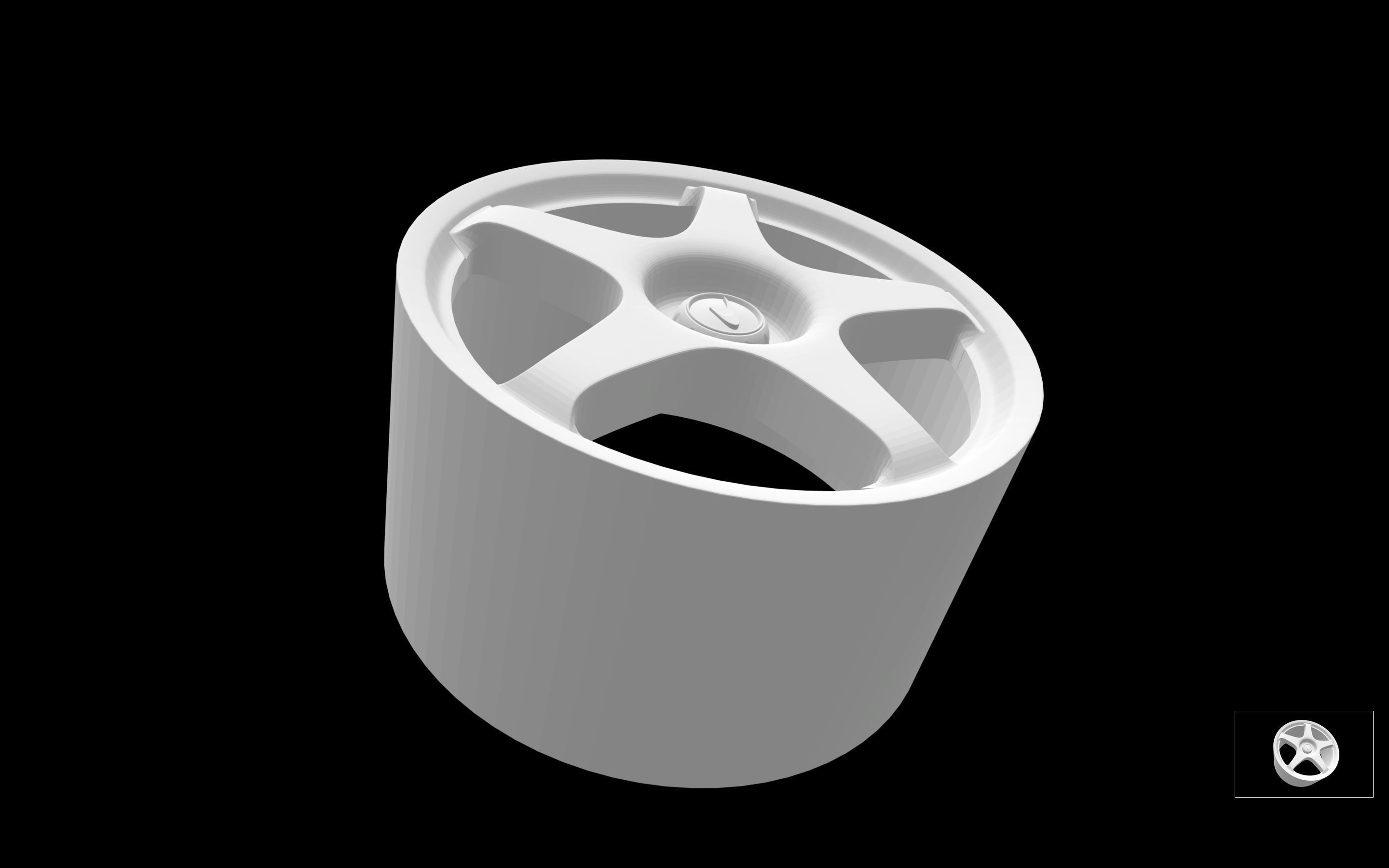 Mclaren F1 LM scalable and printable rims 3D model 3D printable | CGTrader