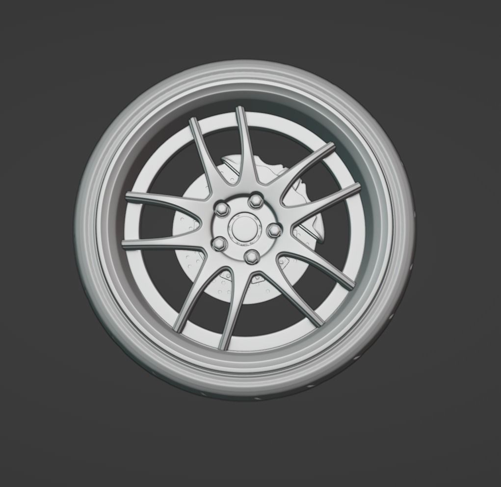 WORK CR2P scalable and printable rims 3D model 3D printable | CGTrader