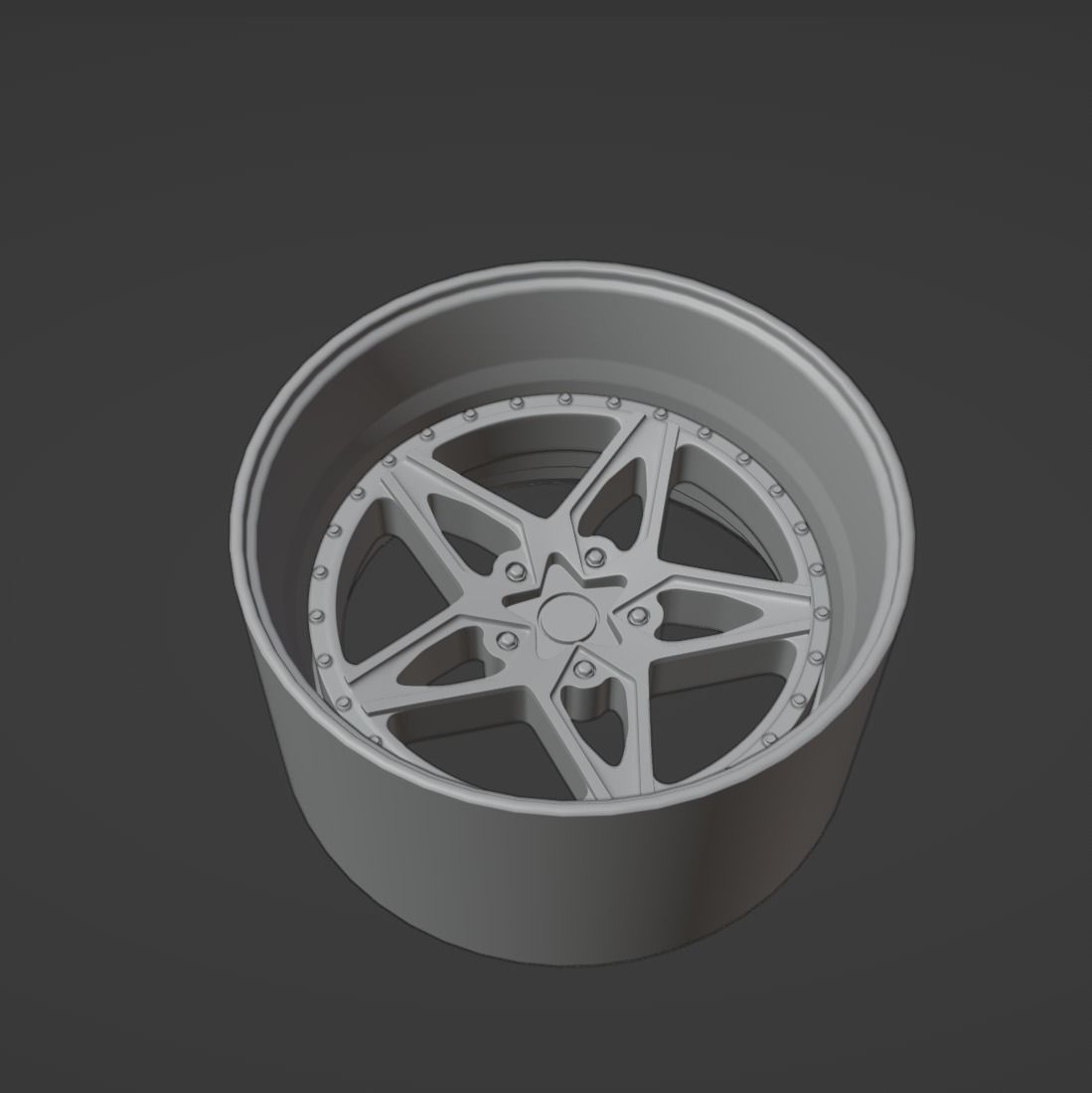 Sevenk Zion R scalable and printable rims 3D model 3D printable | CGTrader
