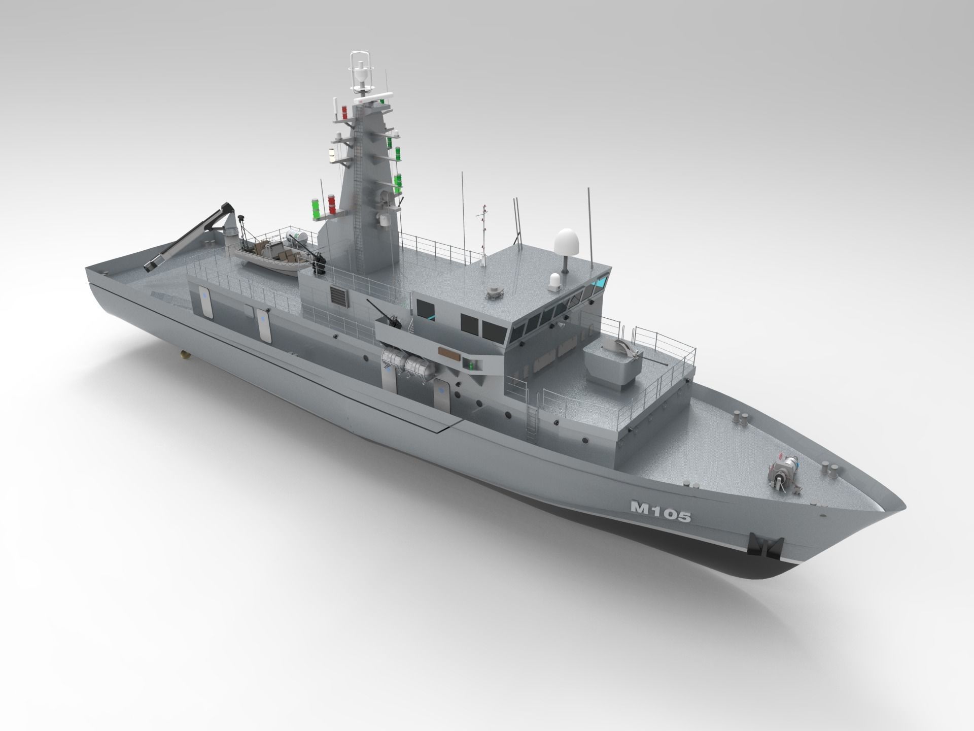 Bedok-class mine countermeasures vessel 3D model | CGTrader