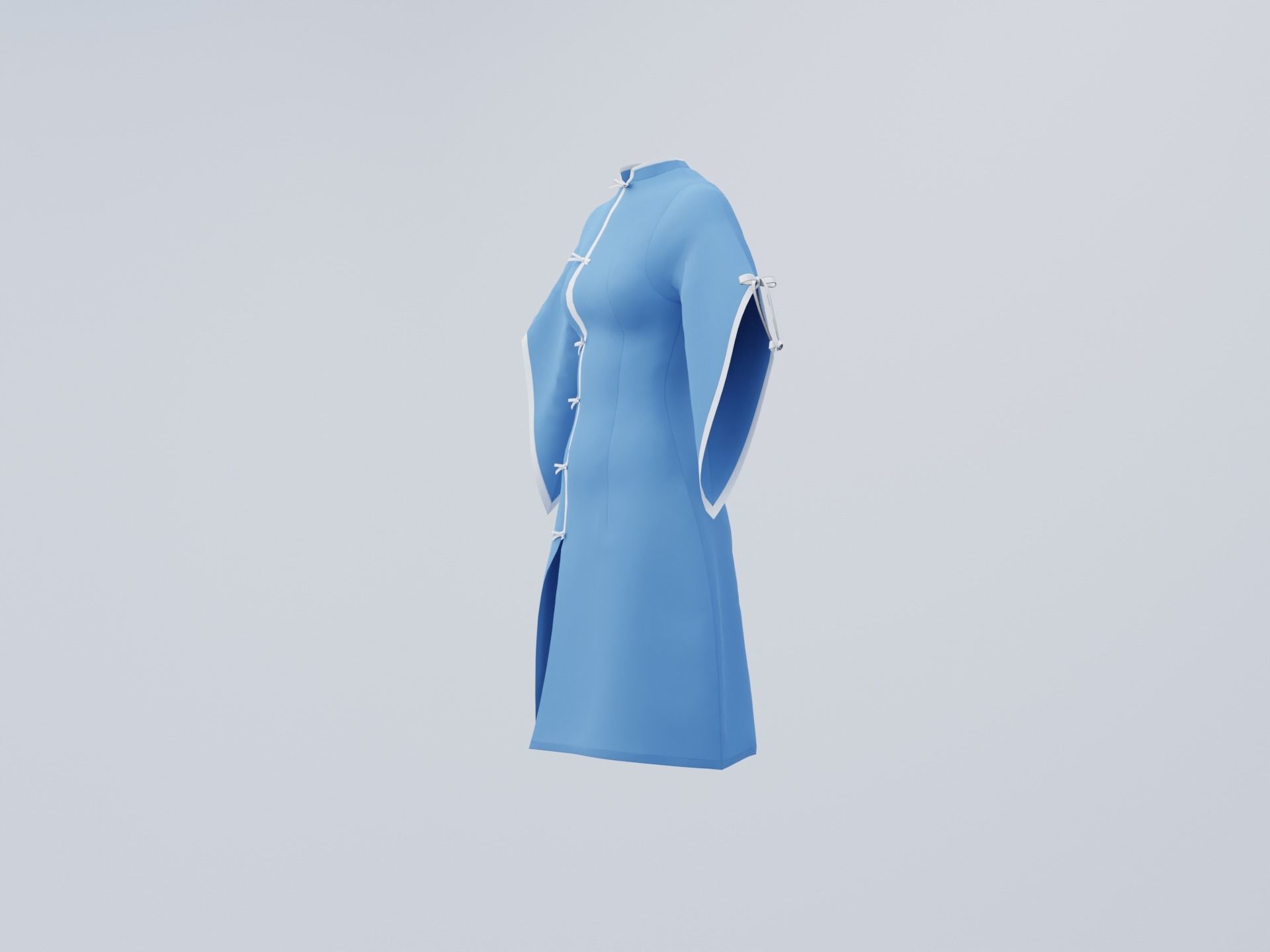 Cheongsam Chinese gown 3D model 3D model | CGTrader