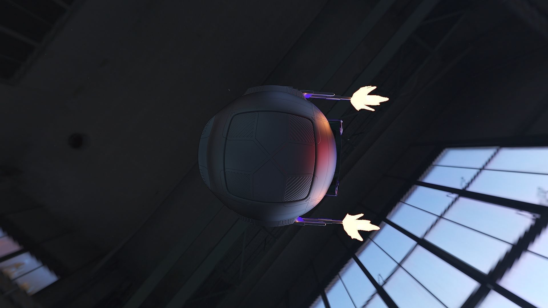 Scifi drone with gun shooting 3D model | CGTrader