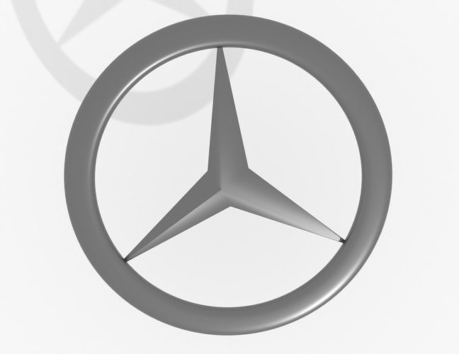 3D model Mercedes logo VR / AR / low-poly | CGTrader