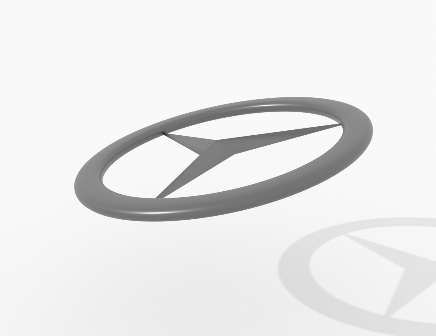 3D model Mercedes logo VR / AR / low-poly | CGTrader