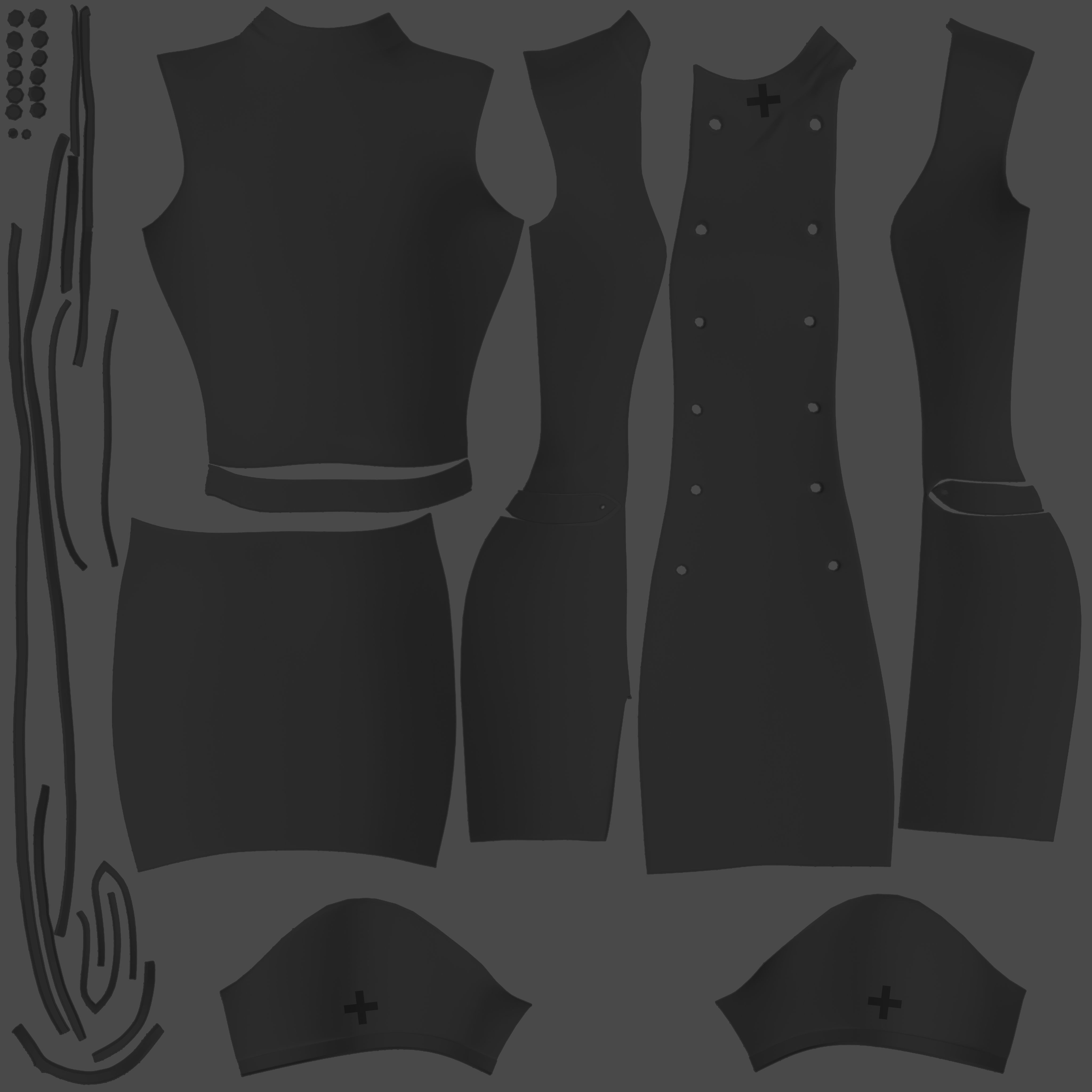 3D model Mini Nurse Uniform VR / AR / low-poly | CGTrader