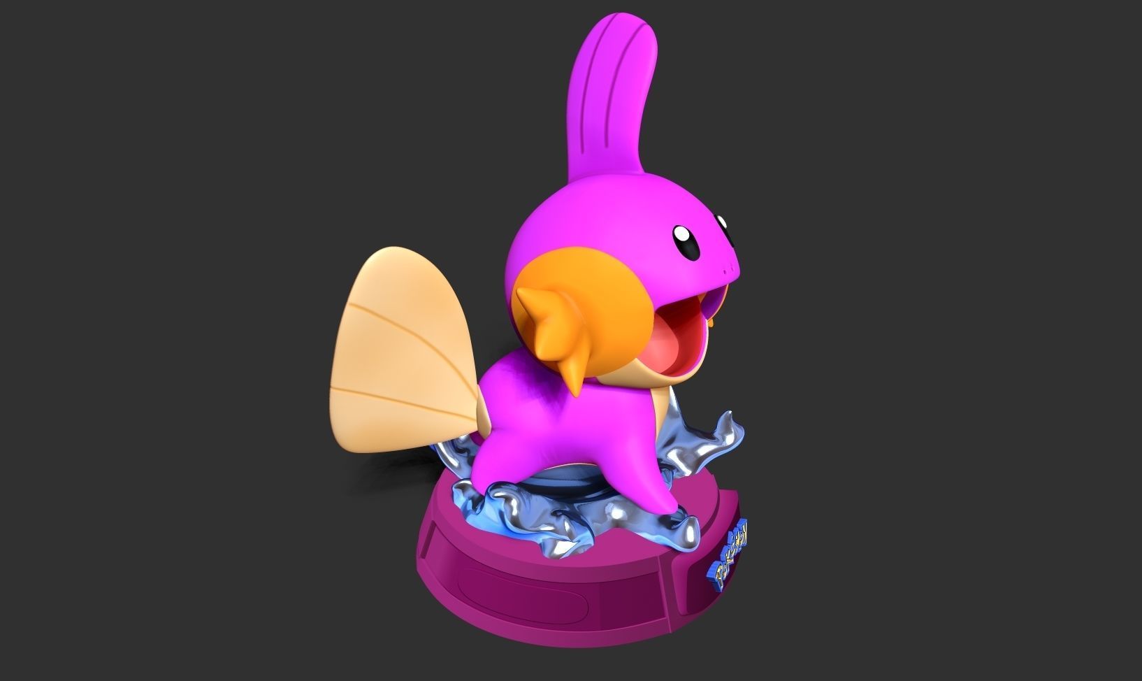 Shiny Mudkip - Pokemon Fanart free 3D model 3D printable | CGTrader