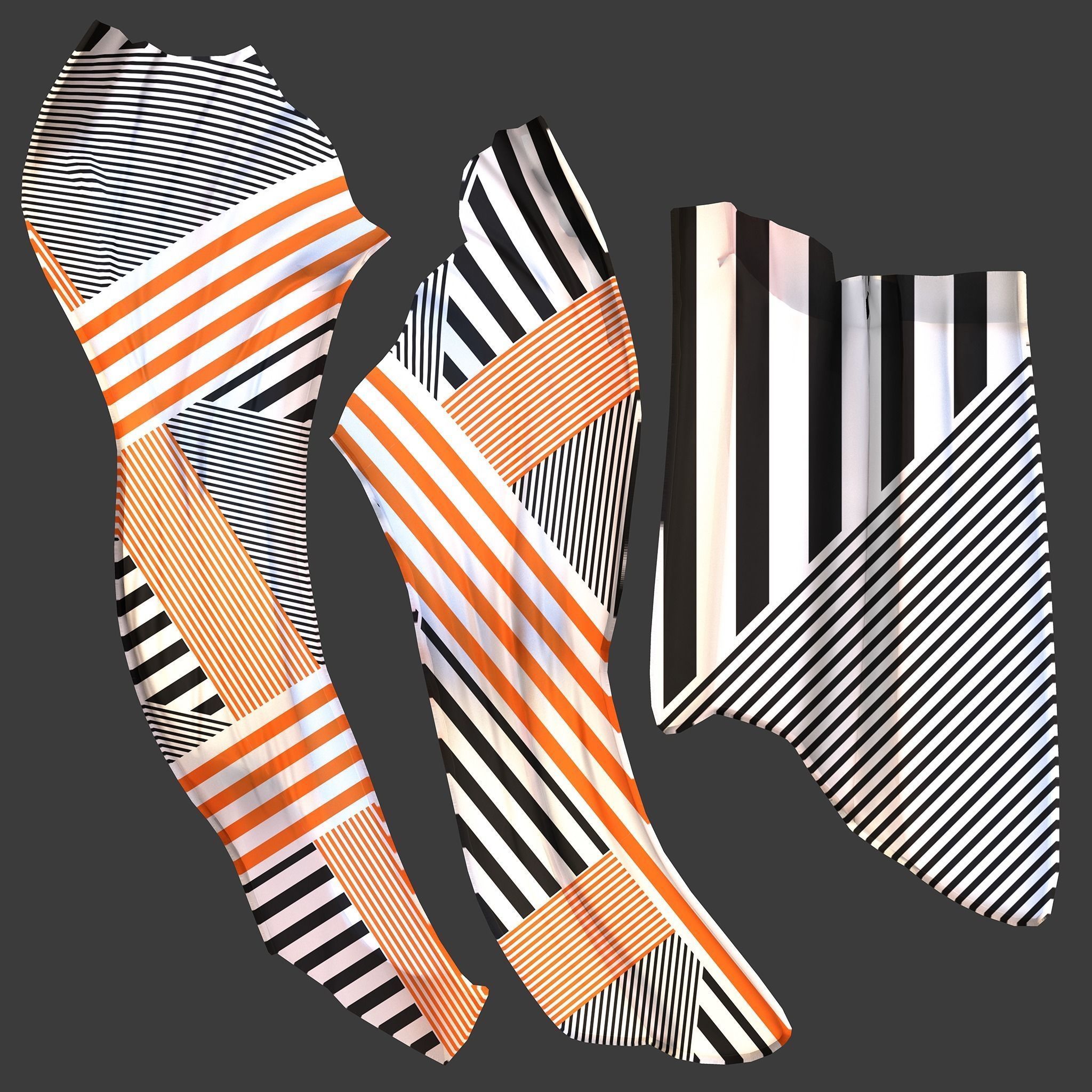 3D model Wrapped Around Neck Shawl VR / AR / low-poly | CGTrader