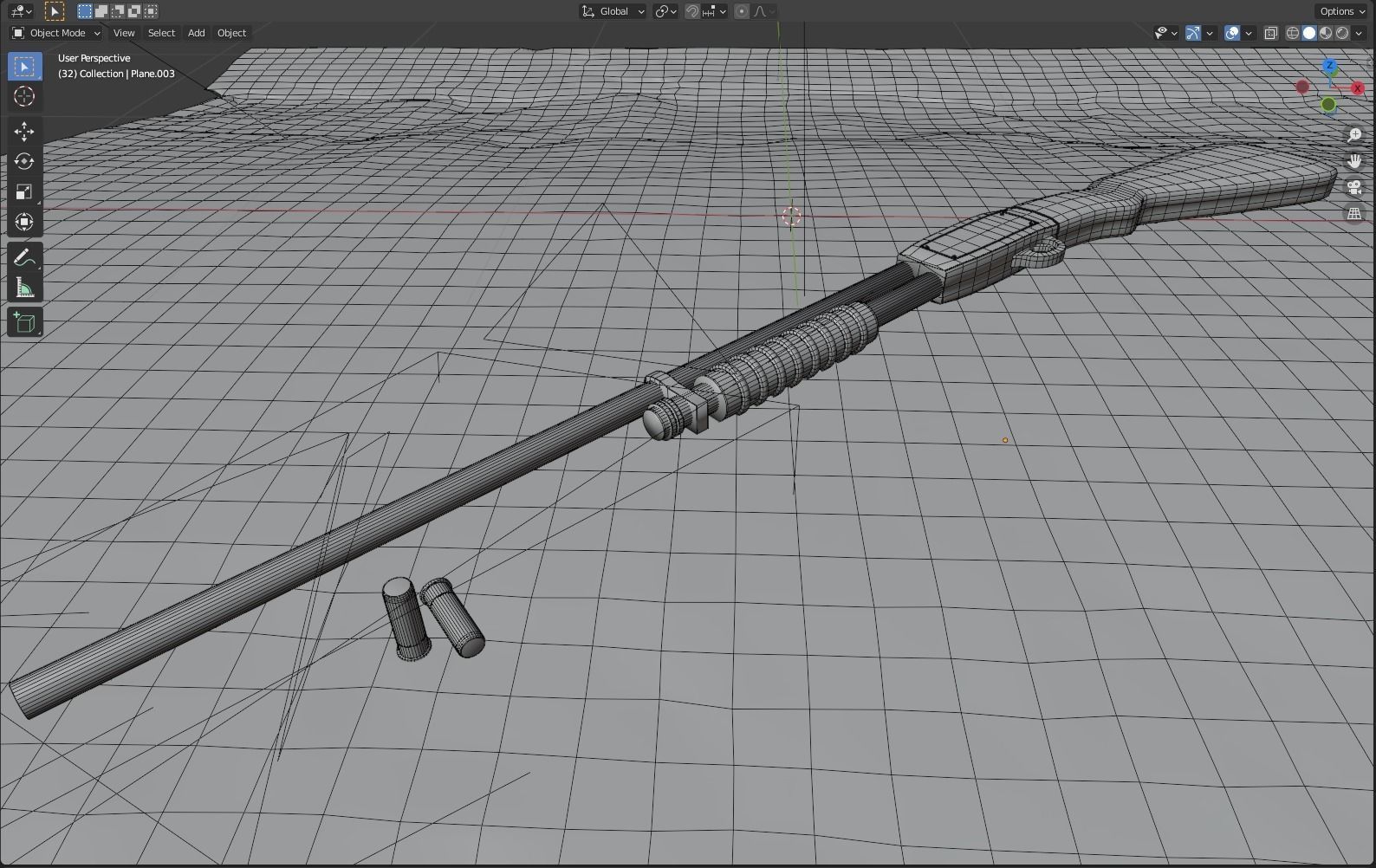 Shotgun with bullets 3D model | CGTrader