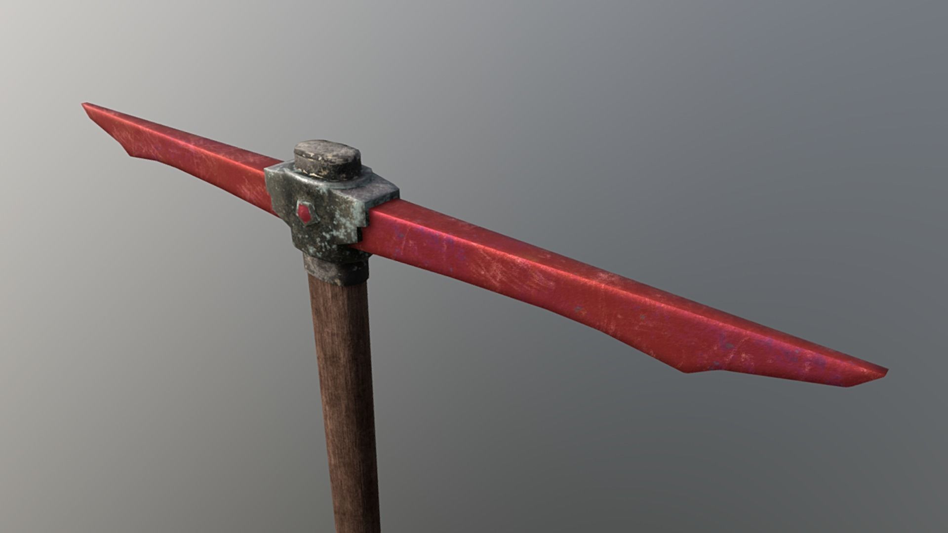 3D model Pickaxe - Ruby VR / AR / low-poly | CGTrader