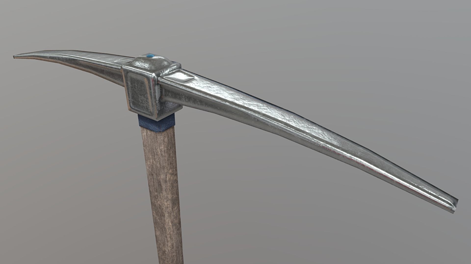 3D model Pickaxe - Silver VR / AR / low-poly | CGTrader