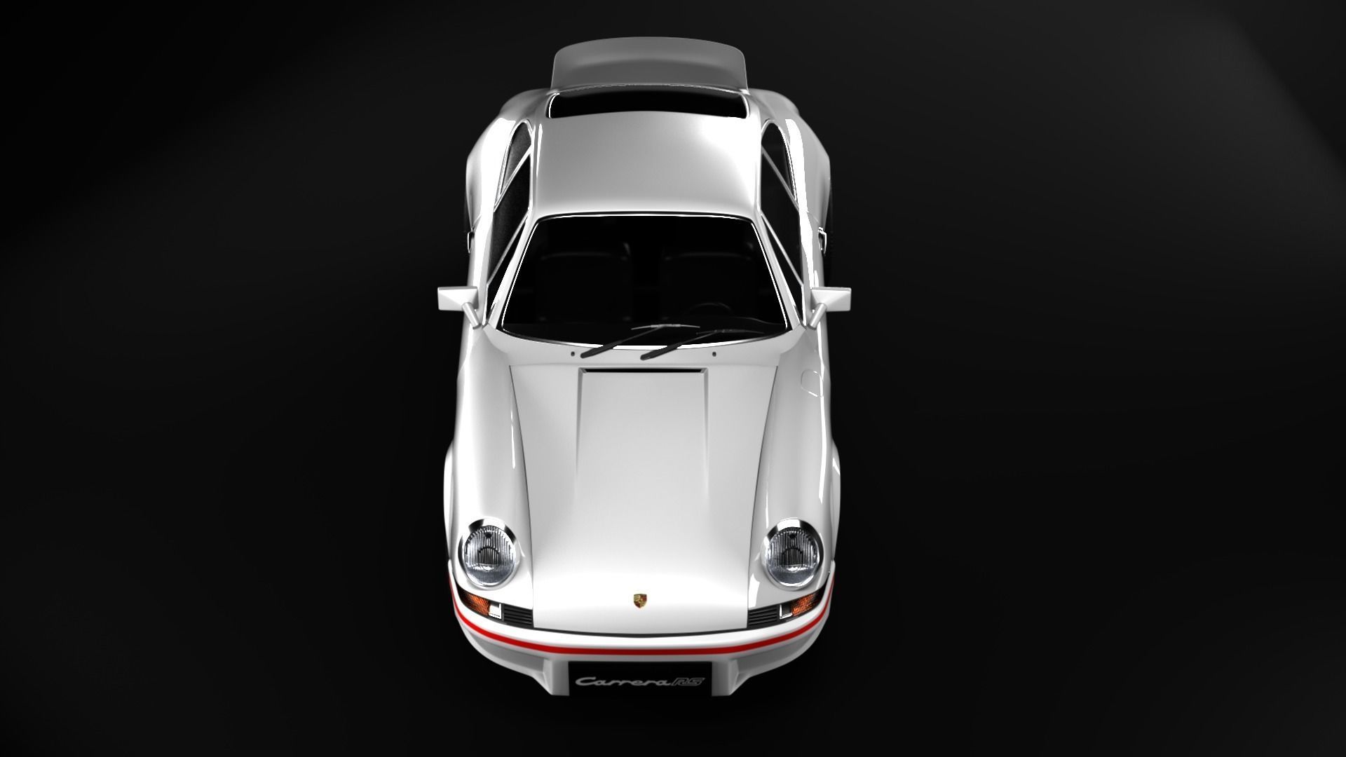 Porsche 911 Carrera RS 1973 without interior 3D model | CGTrader