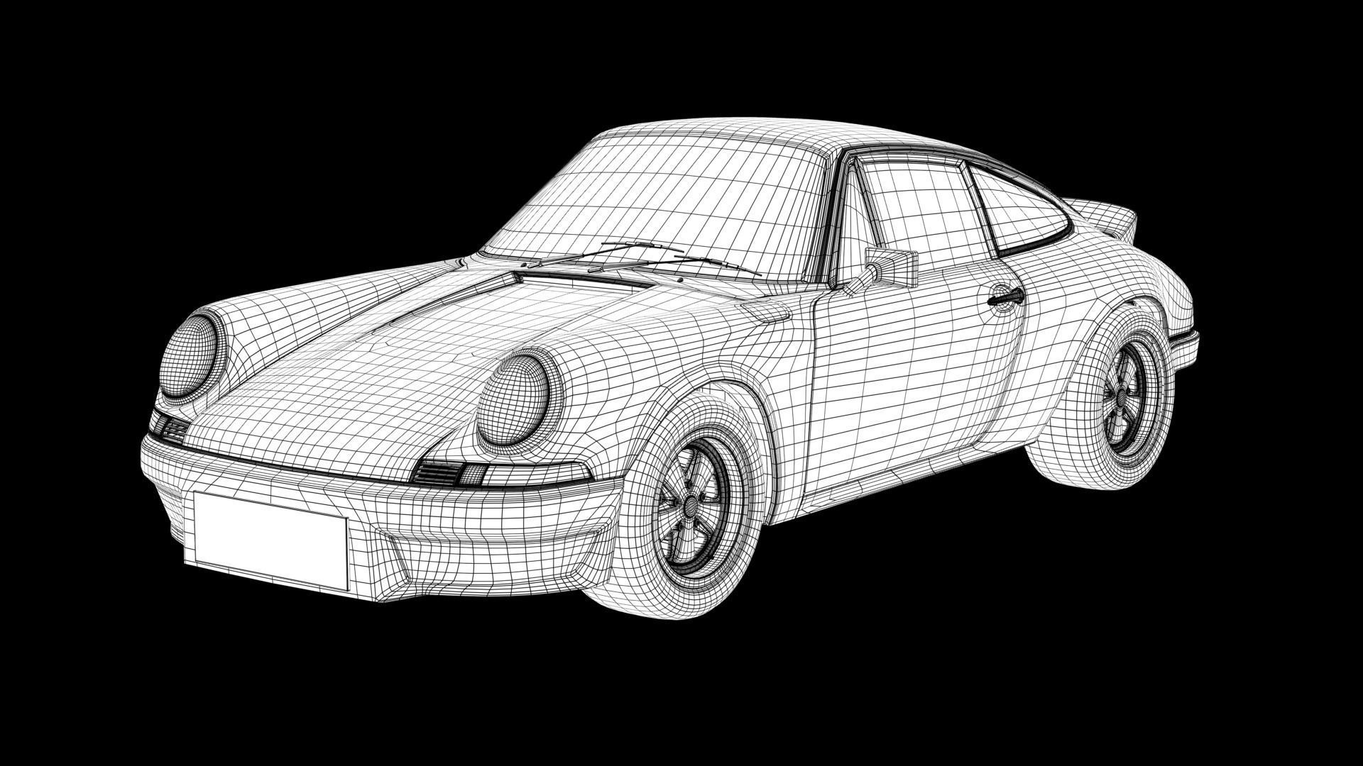 Porsche 911 Carrera RS 1973 without interior 3D model | CGTrader