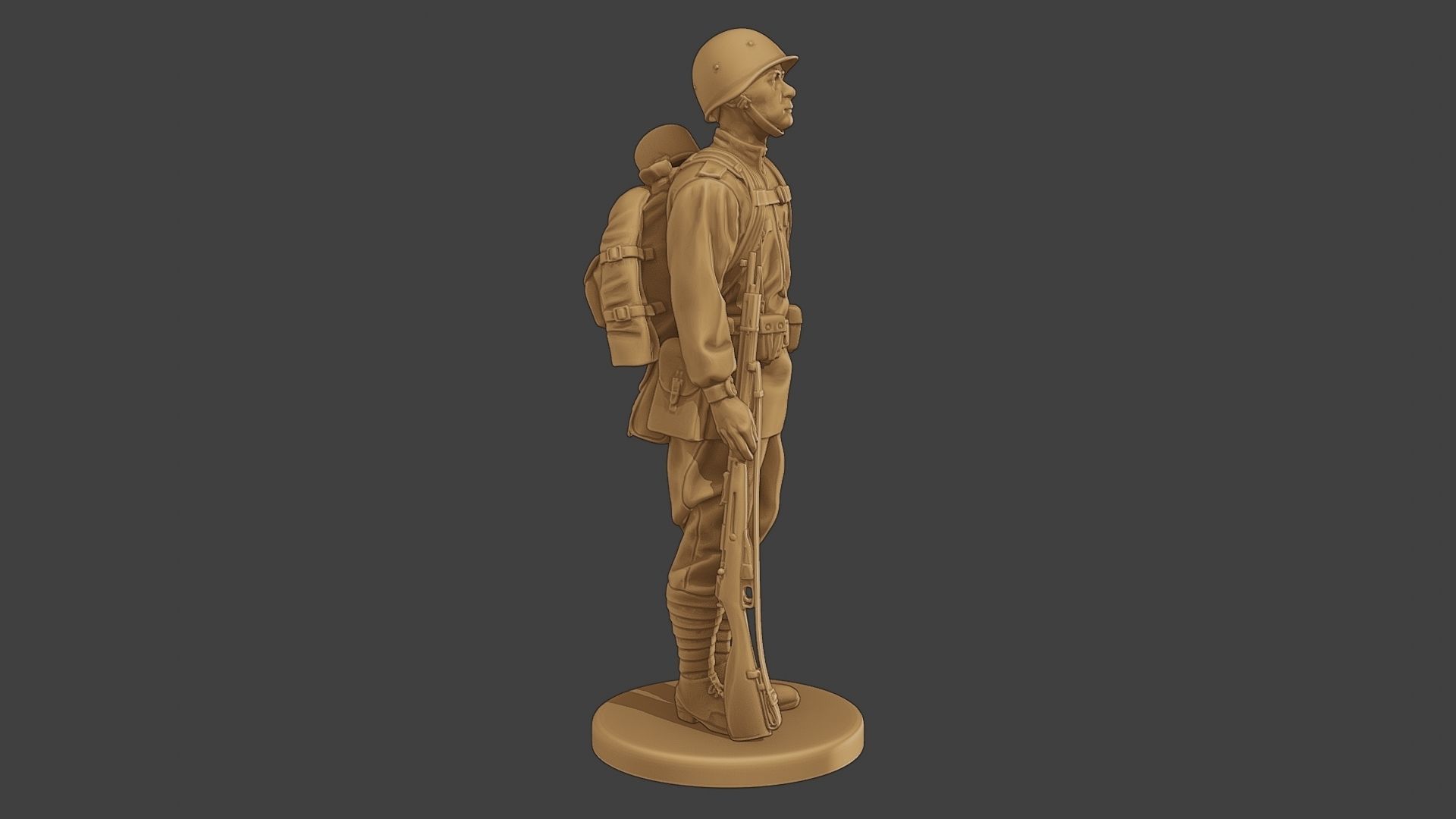 Russian soldier ww2 R1 000 free 3D model 3D printable | CGTrader