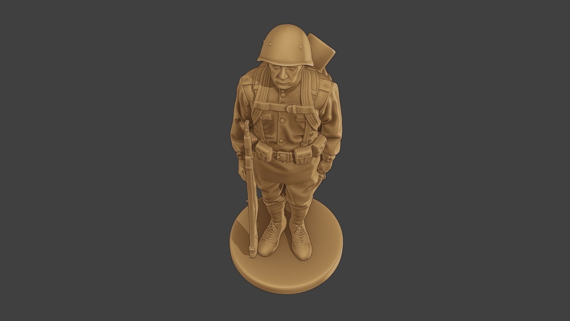 Russian soldier ww2 R1 000 free 3D model 3D printable | CGTrader