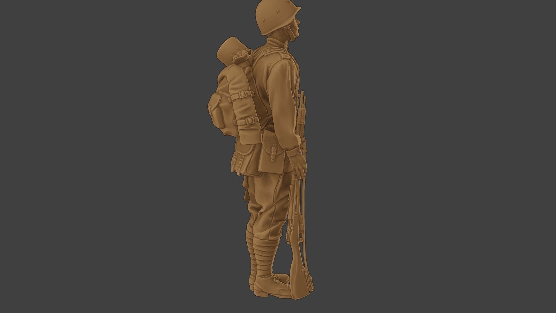 Russian soldier ww2 R1 000 free 3D model 3D printable | CGTrader