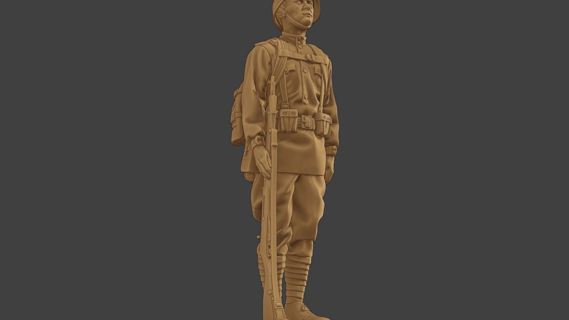 Russian soldier ww2 R1 000 free 3D model 3D printable | CGTrader