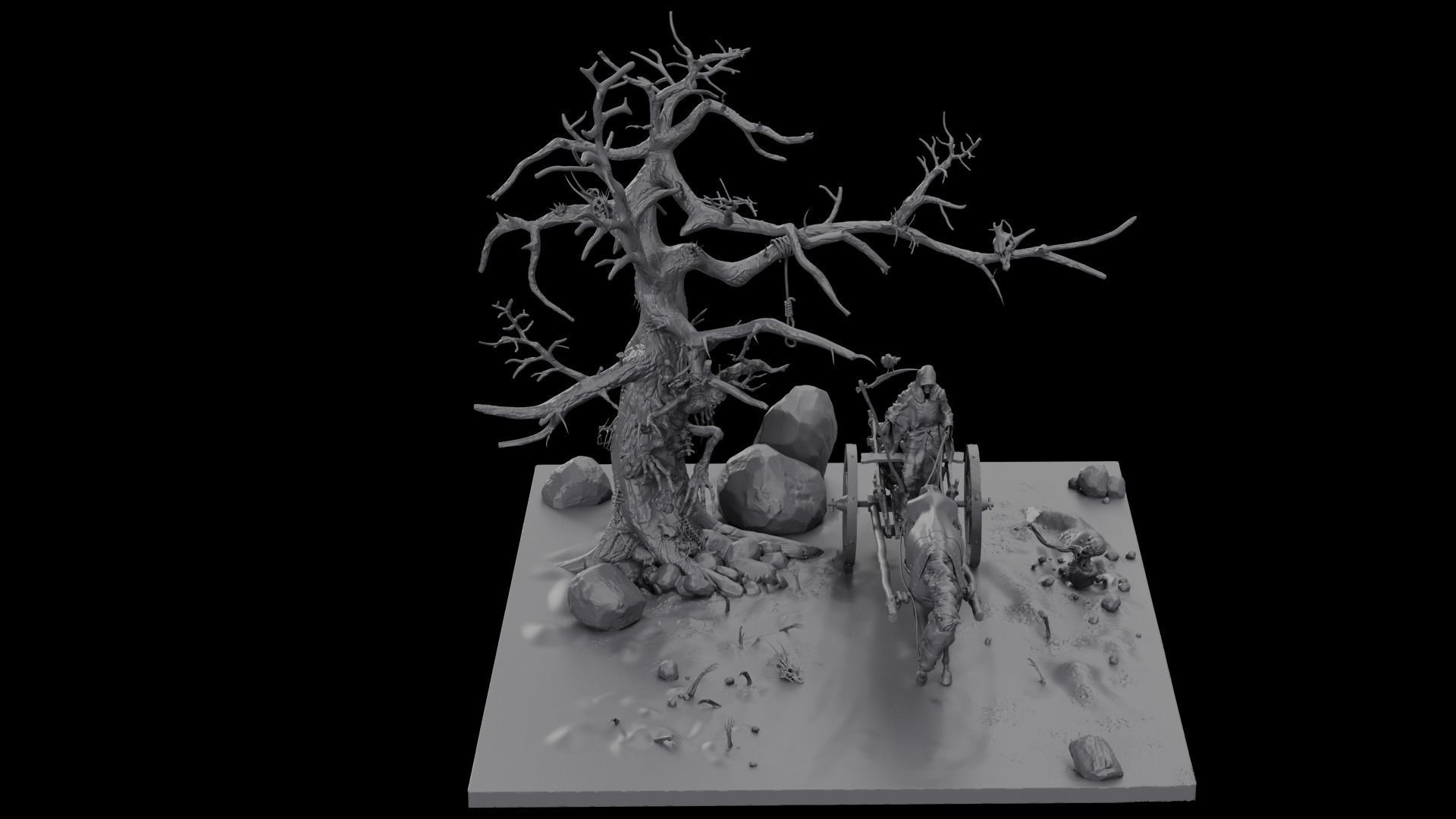 Apocalypse dead tree 3D model 3D printable | CGTrader