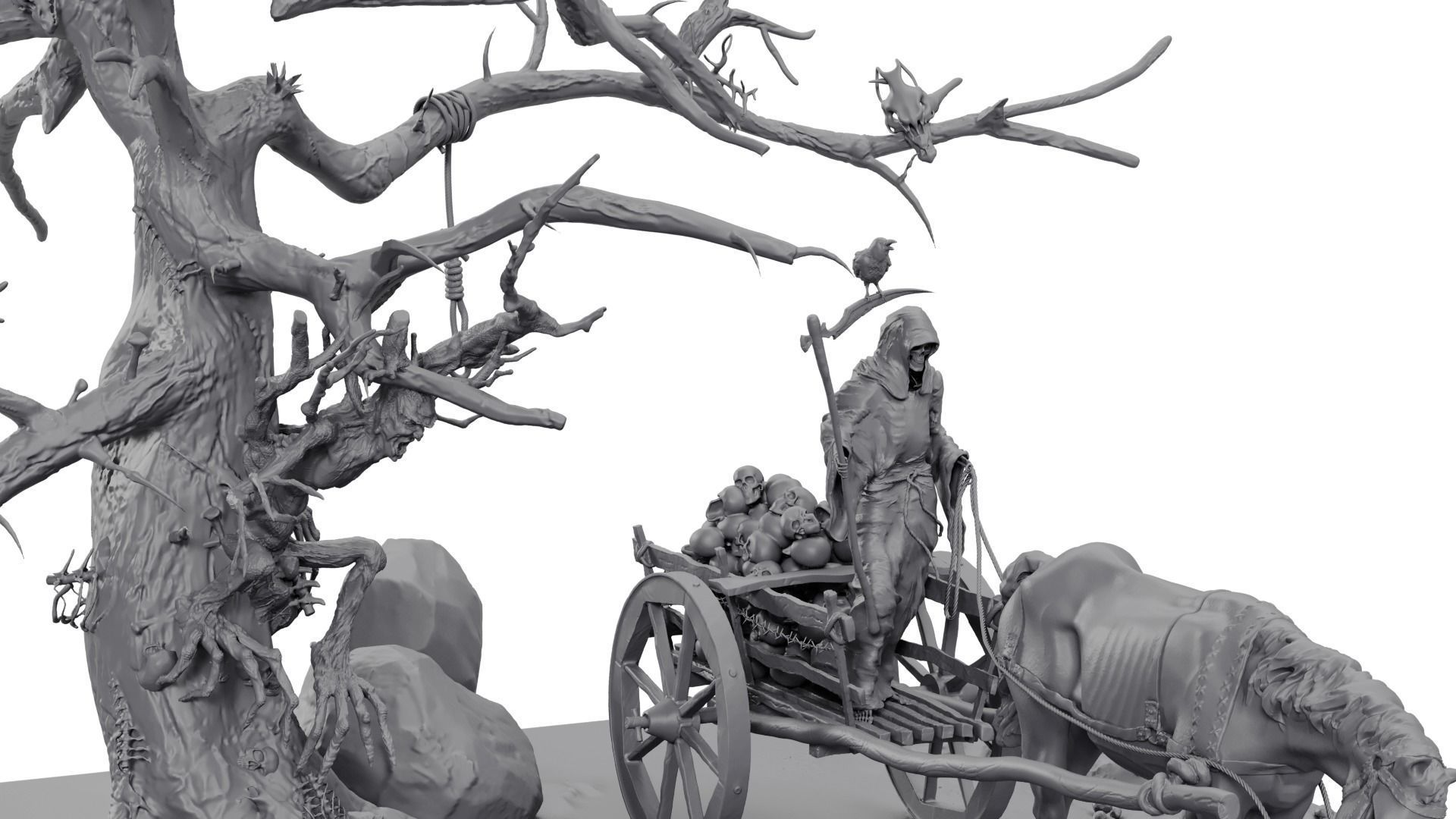 Apocalypse dead tree 3D model 3D printable | CGTrader