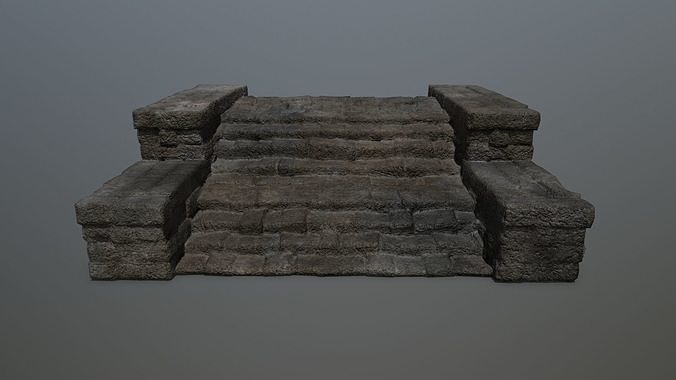 3D model Ruin Stairs VR / AR / low-poly | CGTrader