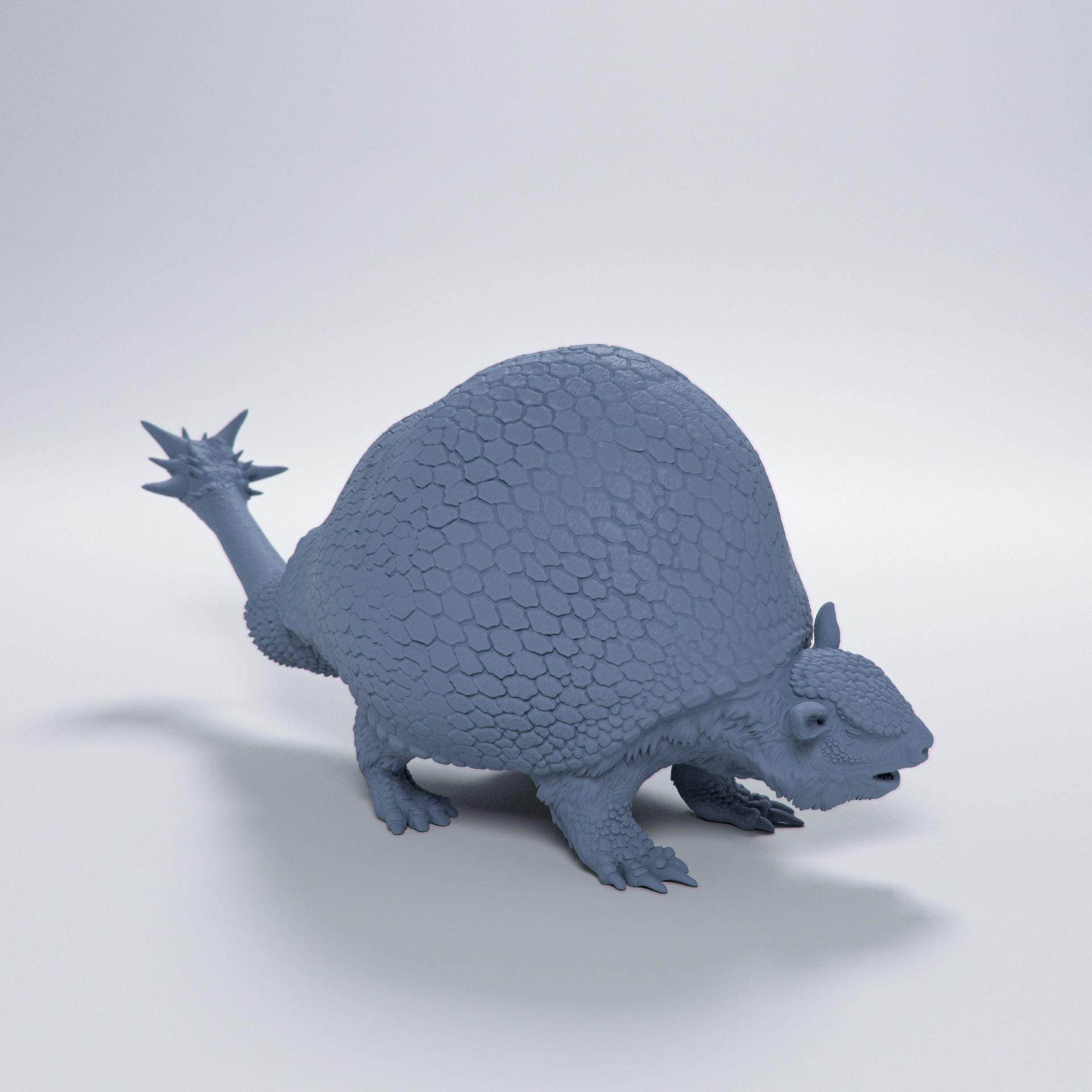 Doedicurus vs Smilodon 1-35 scale pre-supported 3D model 3D printable ...