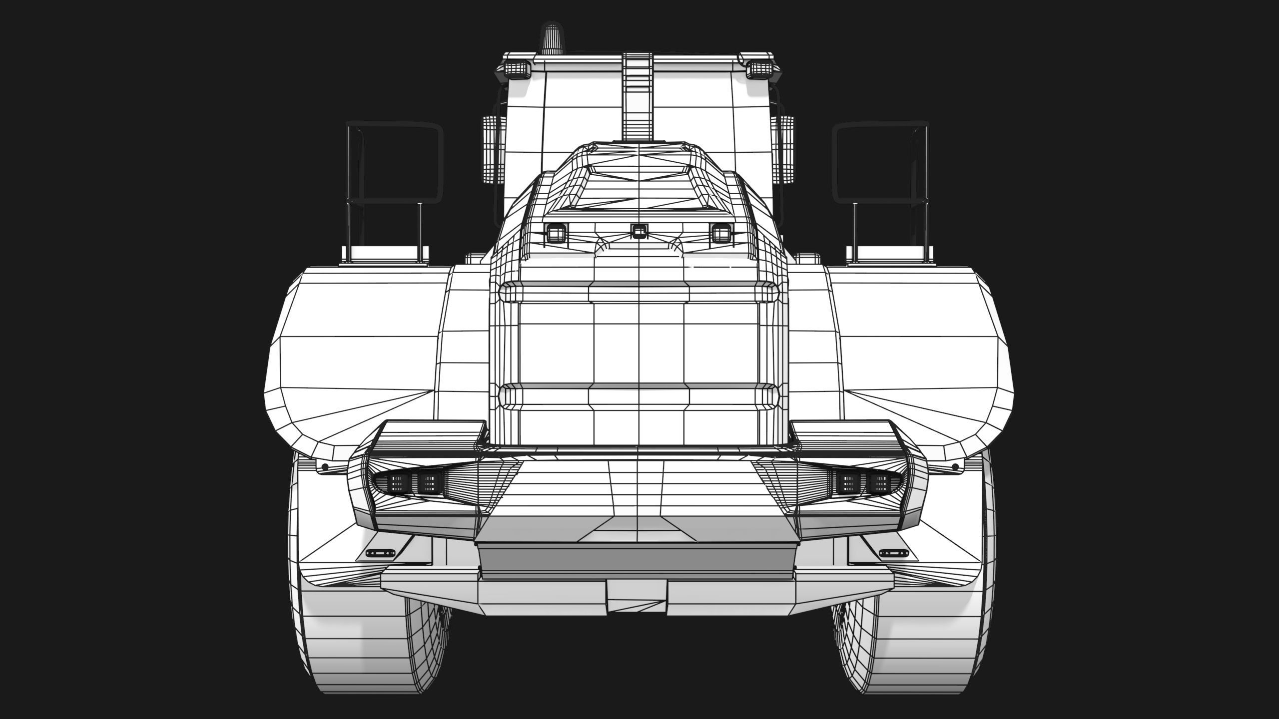 3D model Wheel Loader Mining Truck 02 All PBR Unity UE Textures VR / AR ...