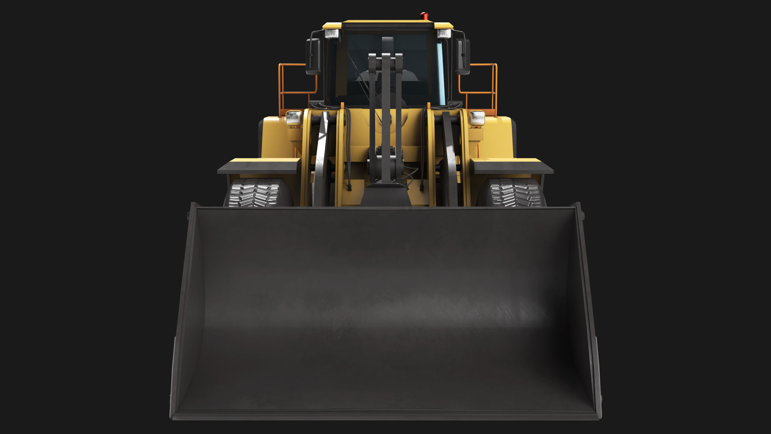 3D model Wheel Loader Mining Truck 02 All PBR Unity UE Textures VR / AR ...
