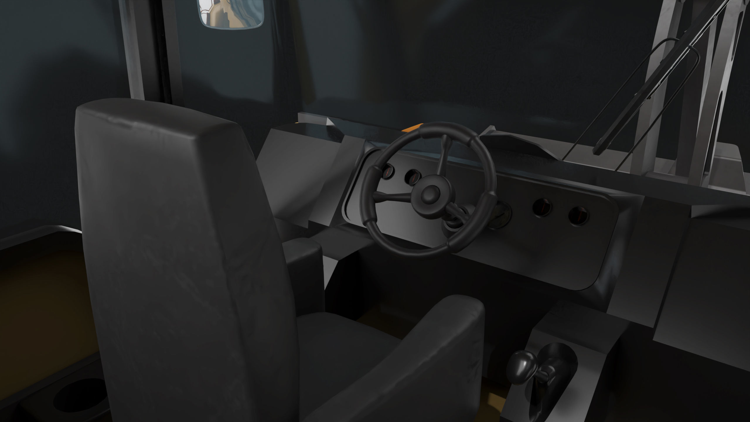 3D model Wheel Loader Mining Truck 02 All PBR Unity UE Textures VR / AR ...