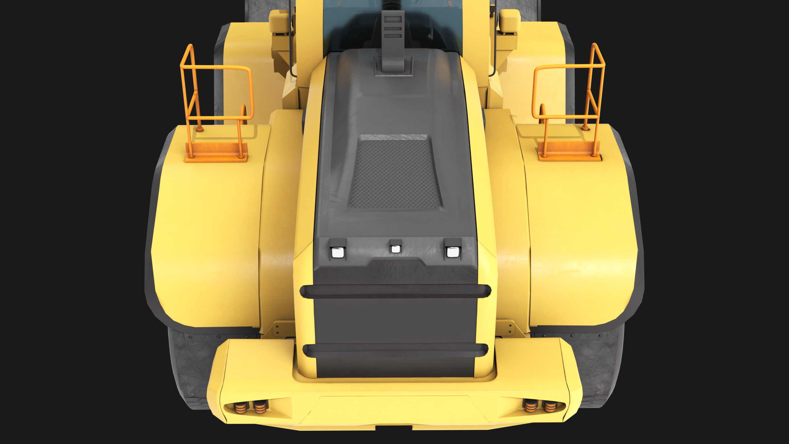 3D model Wheel Loader Mining Truck 02 All PBR Unity UE Textures VR / AR ...