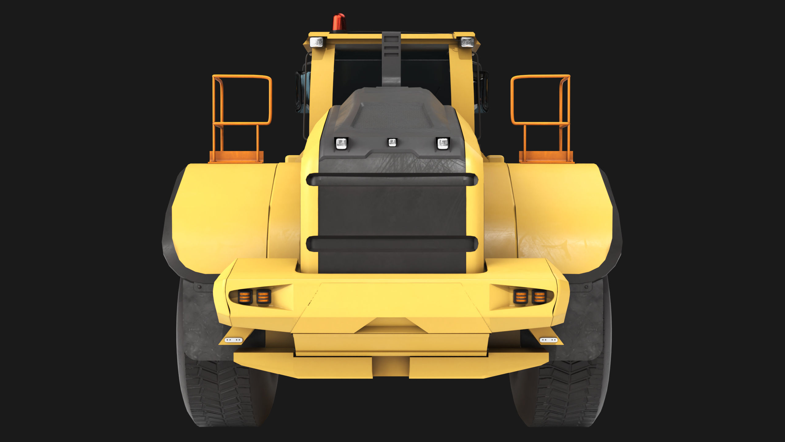 3D model Wheel Loader Mining Truck 02 All PBR Unity UE Textures VR / AR ...