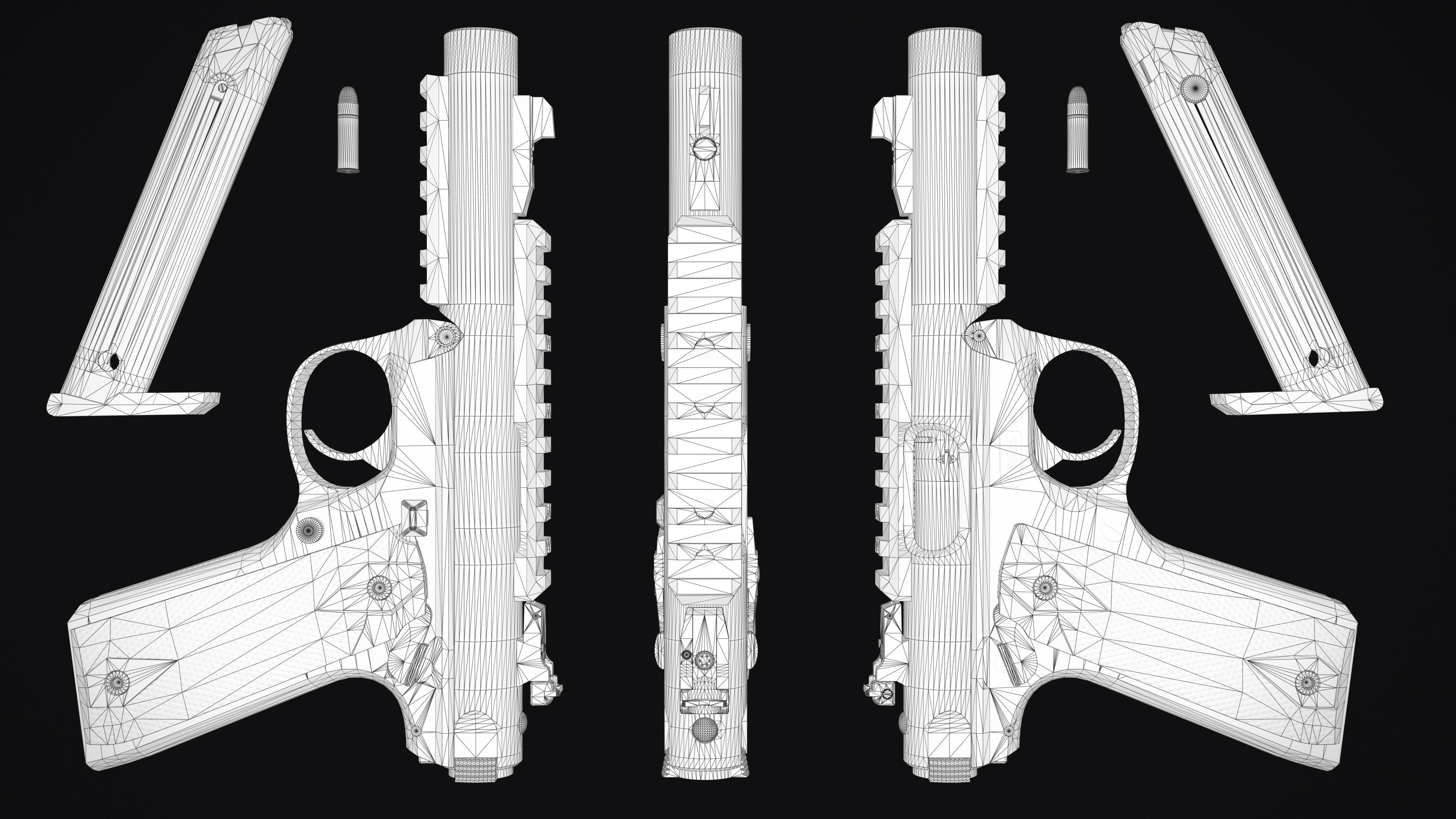 3D model Ruger Mark IV Tactical VR / AR / low-poly | CGTrader