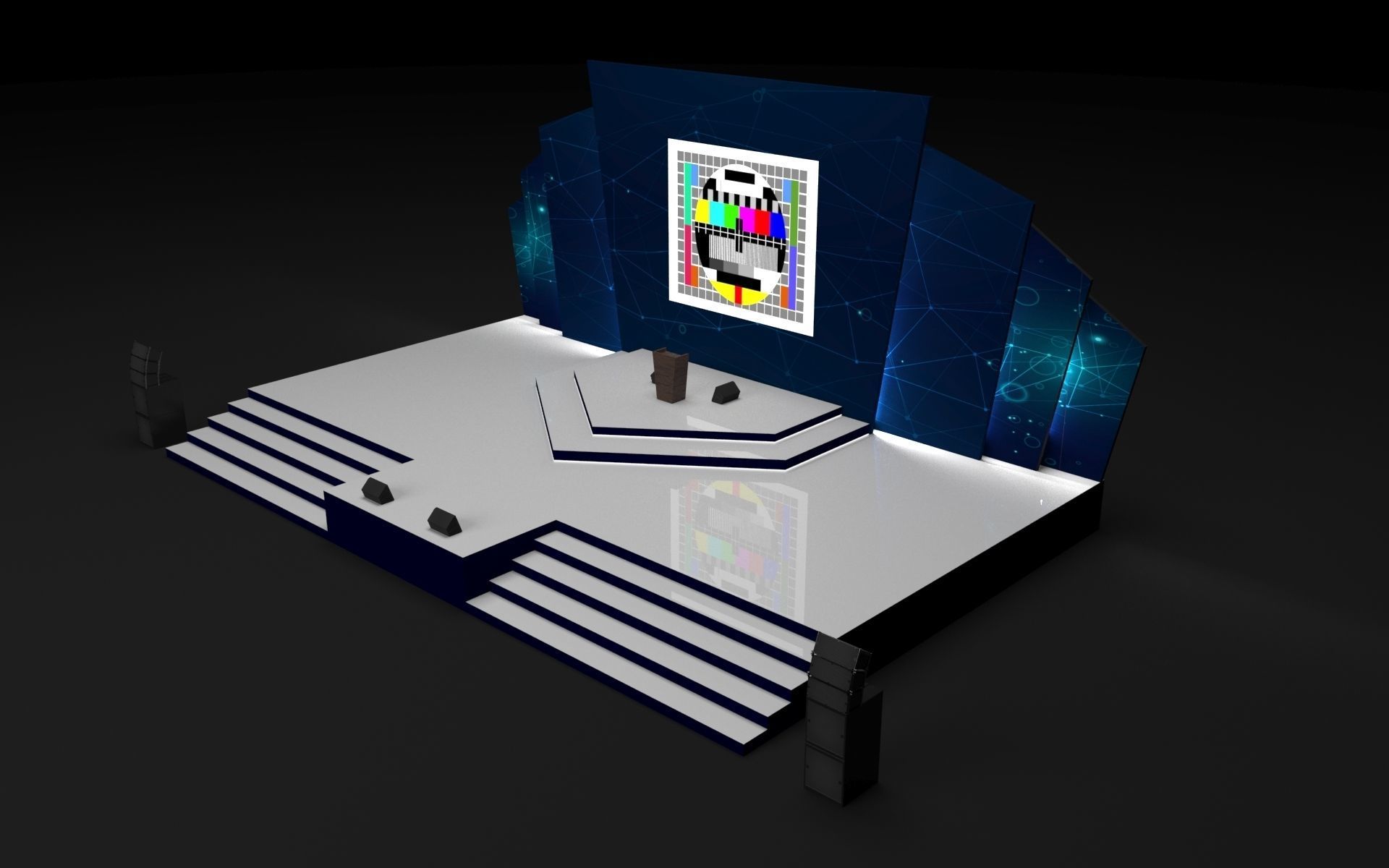 Event Stage Design 3D model | CGTrader