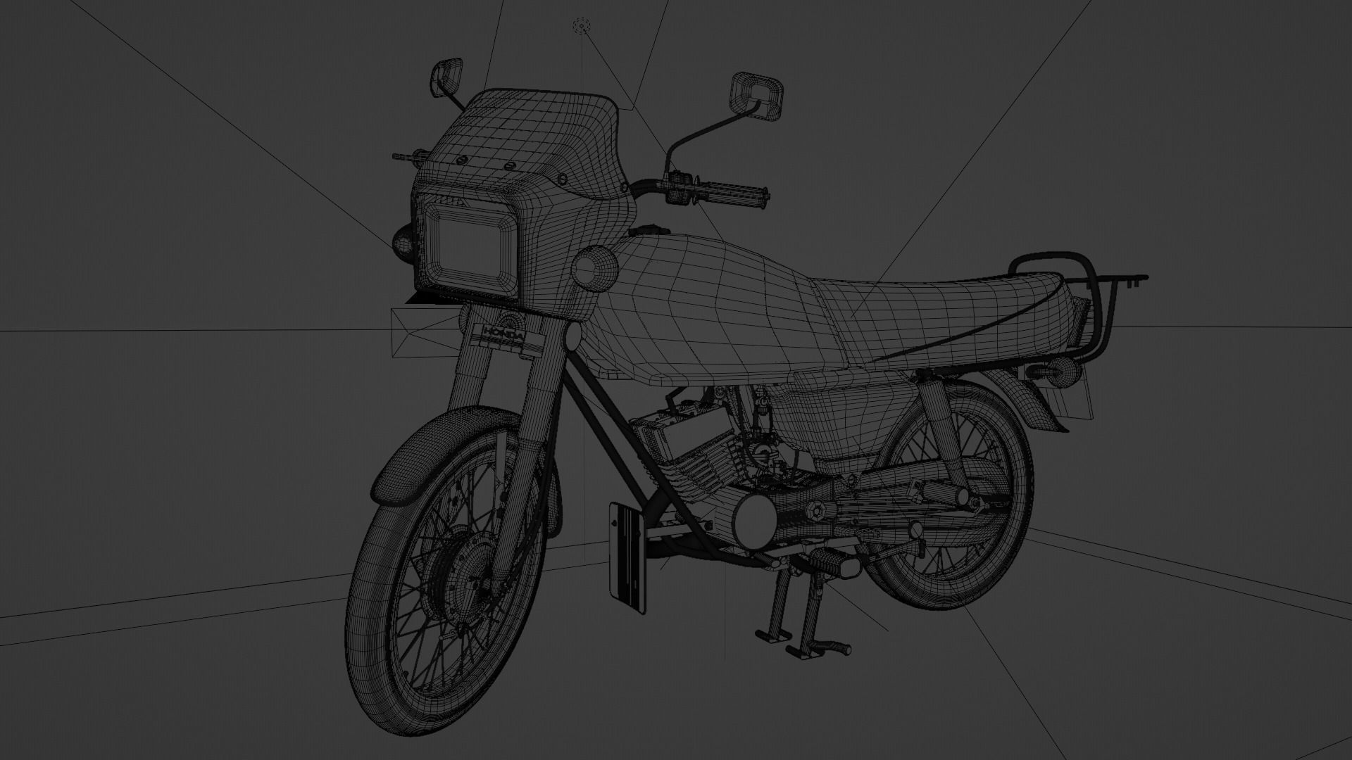 Honda H100S CDI 3D model animated | CGTrader