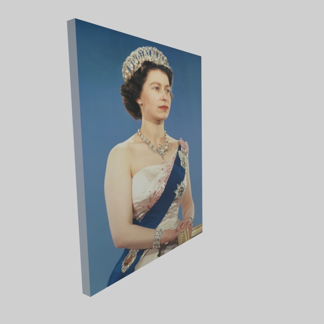 3D model Queen Elizabeth portrait VR / AR / low-poly | CGTrader