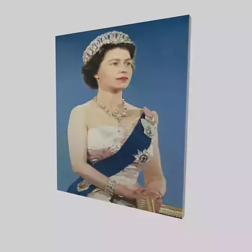 3D model Queen Elizabeth portrait VR / AR / low-poly | CGTrader