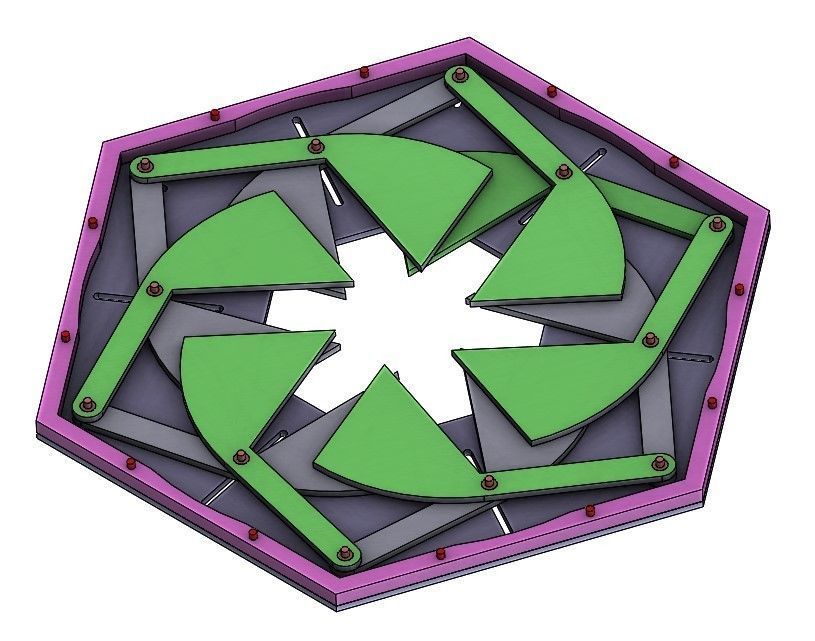 LS-OCMA6BL70 open and close mechanism design plan 3D model 3D printable ...