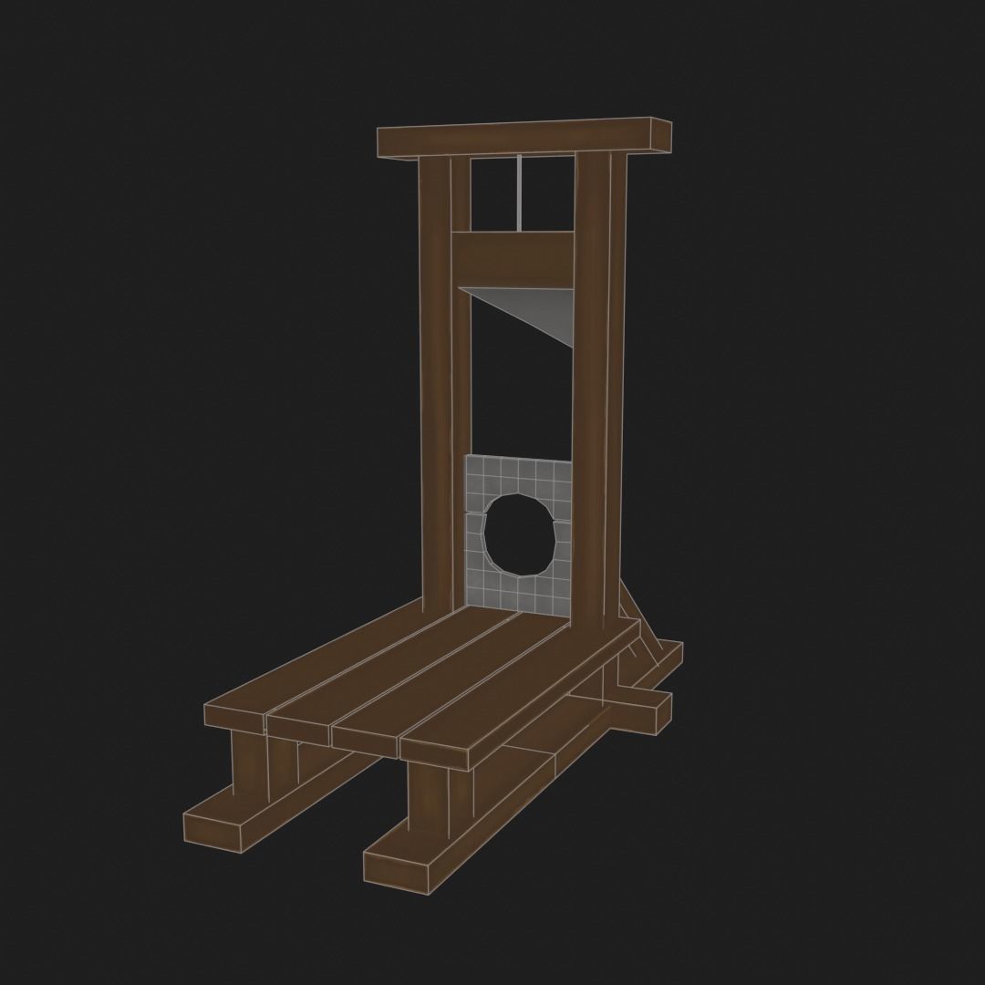 LowPoly Middle Ages Objects Of Execution free VR / AR / low-poly 3D ...