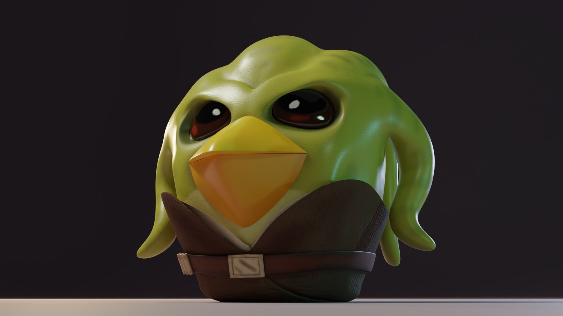 3D model Kit Fisto Angry Bird VR / AR / low-poly | CGTrader