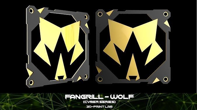 Fan Grill - Cyber series - Wol 3D model 3D printable | CGTrader