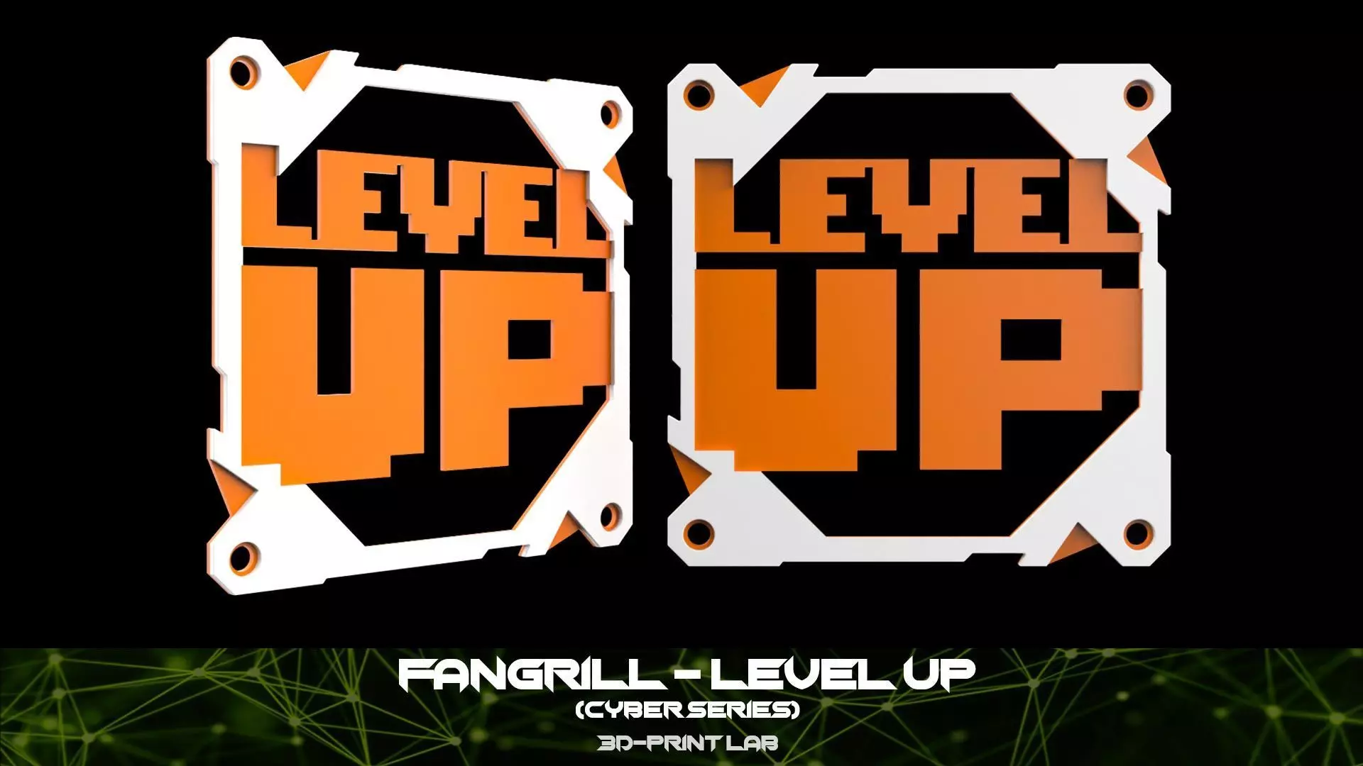 Fan Grill - Cyber series - Level Up 3D model 3D printable | CGTrader