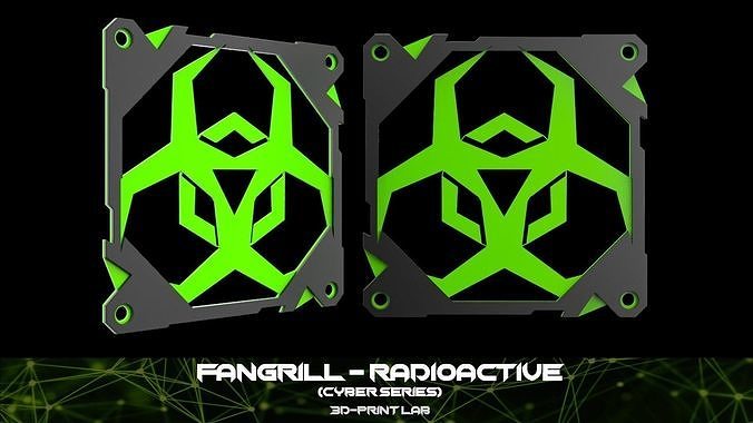 Fan Grill - Cyber series - Radioactive 3D model 3D printable | CGTrader