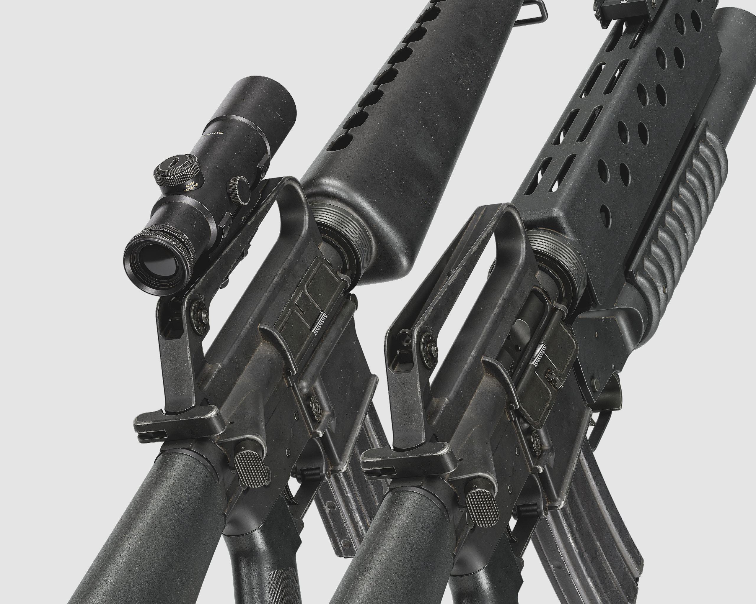 3D model M16 - M203 Grenade Launcher VR / AR / low-poly | CGTrader