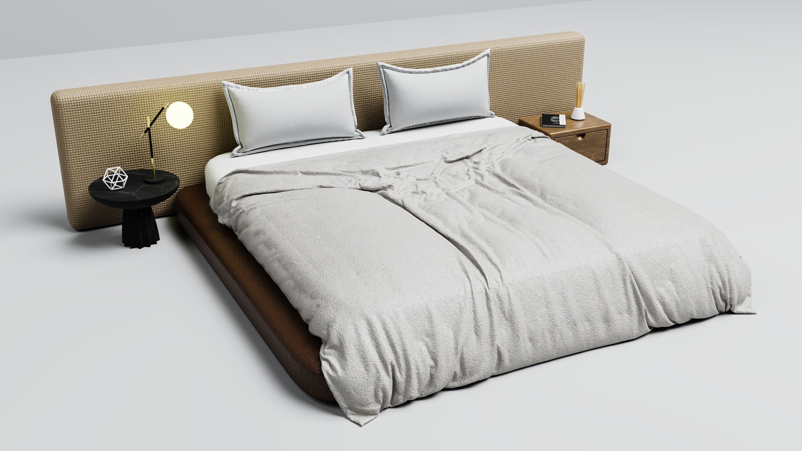 Modern Bed free 3D model | CGTrader