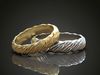 Wedding rings wavy natural shape pattern 3D model 3D printable | CGTrader