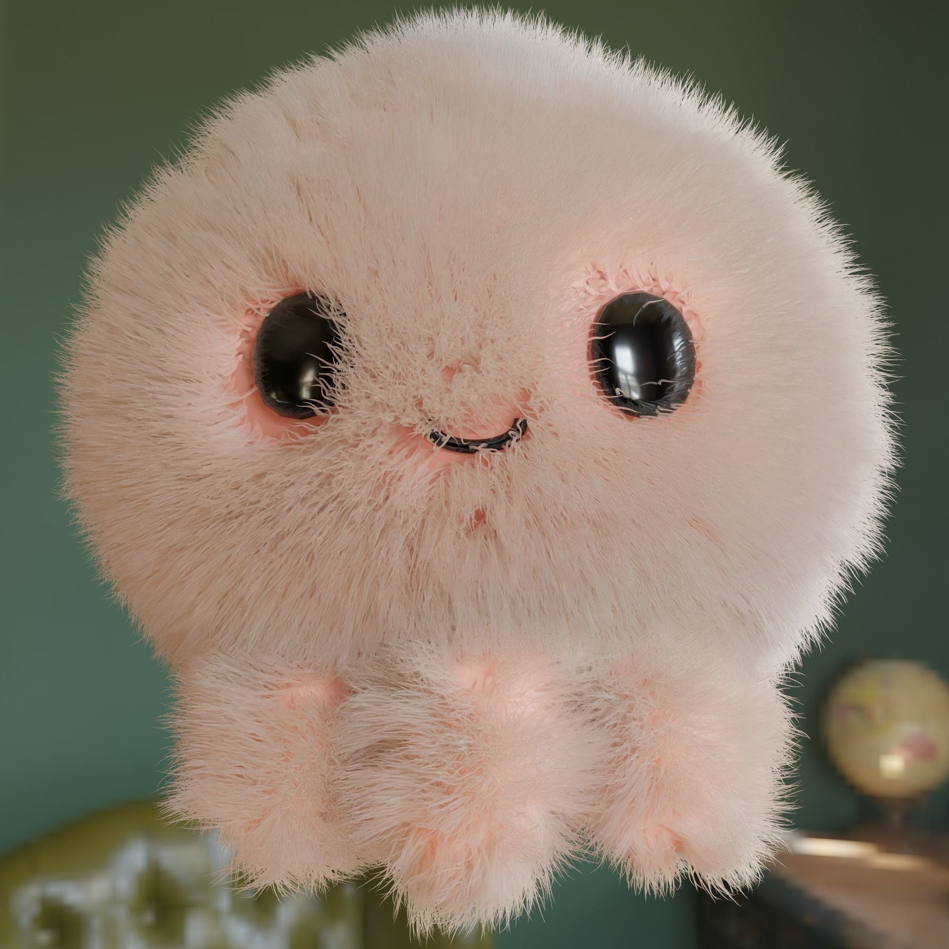 fluffy Toy free 3D model | CGTrader