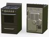 3D model Stove game ready PBR two stoves and ovens VR / AR / low-poly ...
