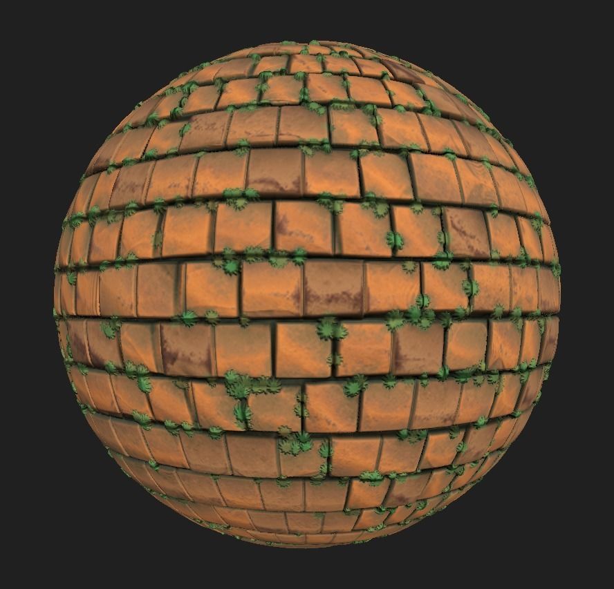 Stylized Brick 2- Procedural Generator Substance Material Texture ...