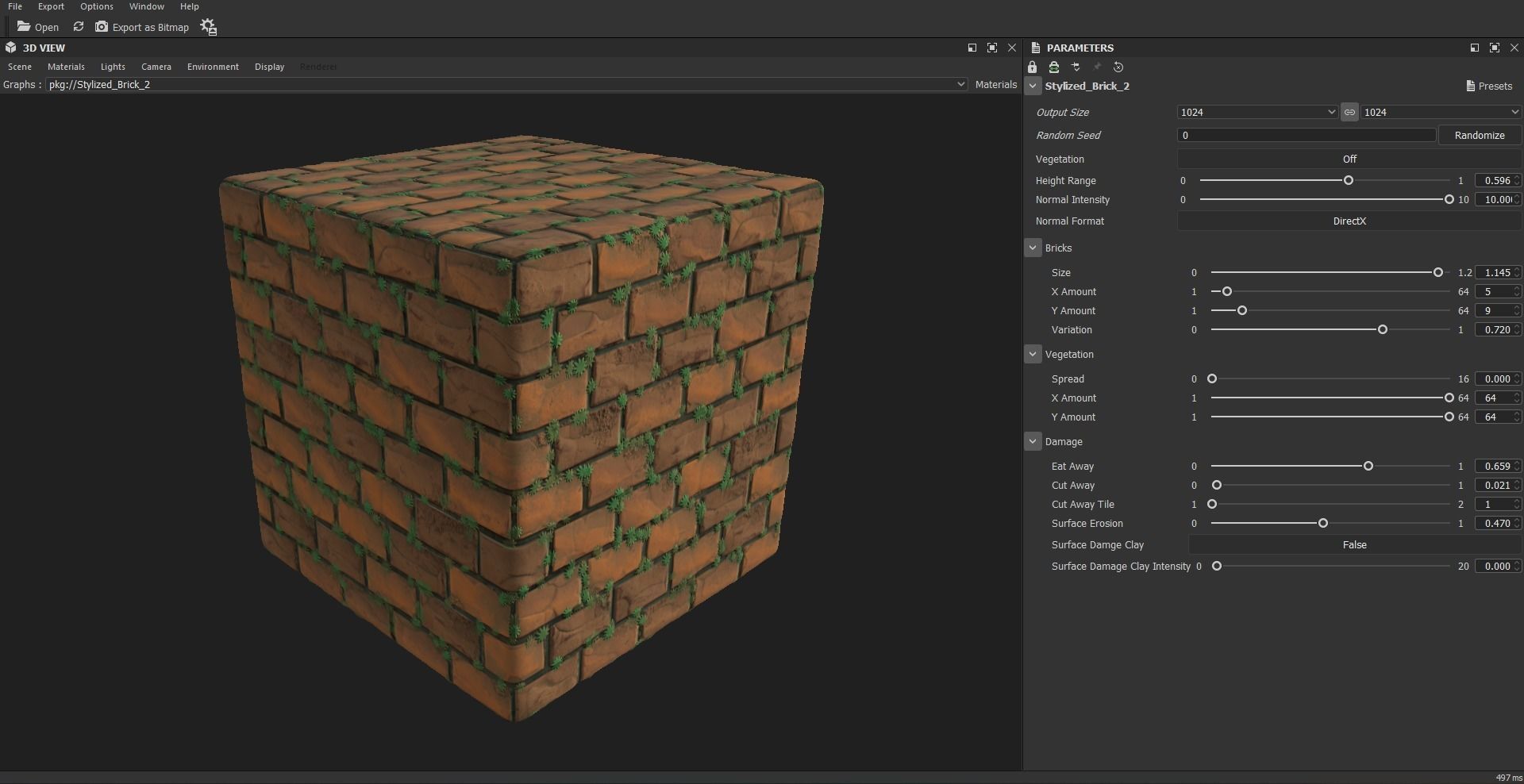 Stylized Brick 2- Procedural Generator Substance Material Texture | CGTrader